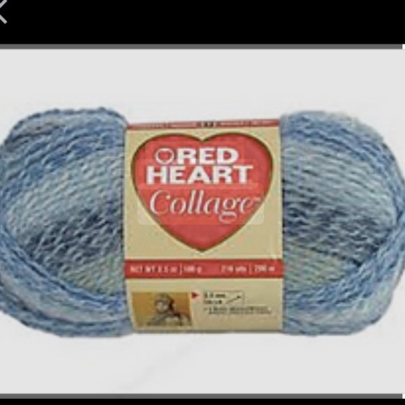 Red Heart | Other | Red Heart Collage Worsted Medium Yarn Blue Wave ...
